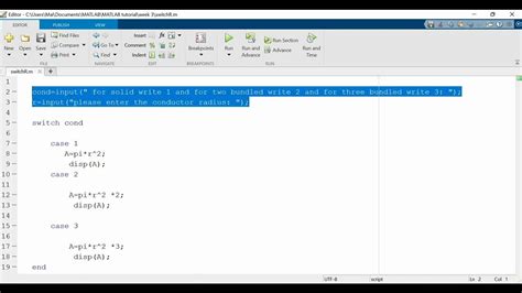 Switch In Matlab مثال Youtube