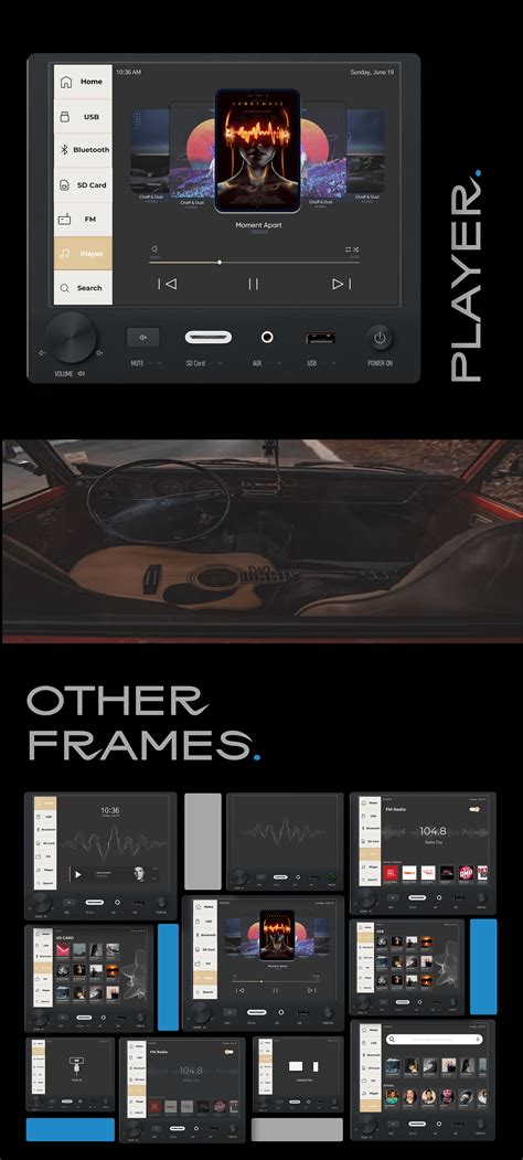 Car Music Player Interface Design Behance