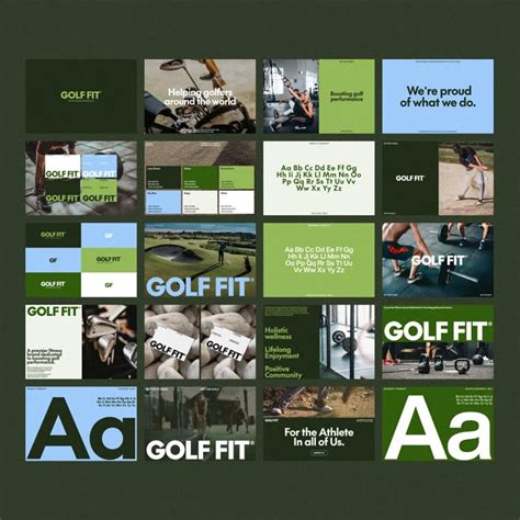 Golf Fit Creative Direction Brand Guidelines Design Presentation Design Branding Design