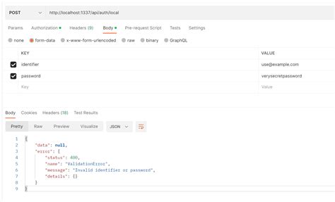 cannot login via api · issue 15621 · strapi strapi · github