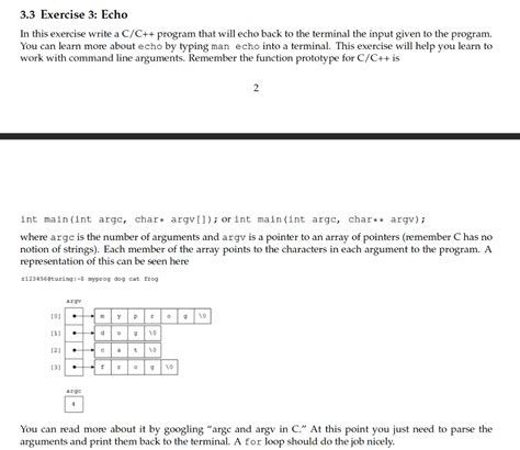 Solved 33 Exercise 3 Echo In This Exercise Write A Cc