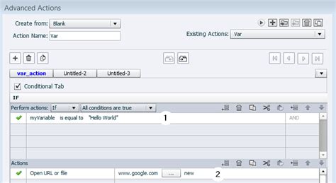 Using Advanced Actions In Adobe Captivate Classic