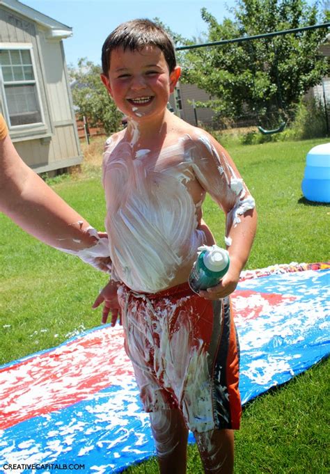 Capital B Messy Is Cool Fun Slip N Slide Ideas