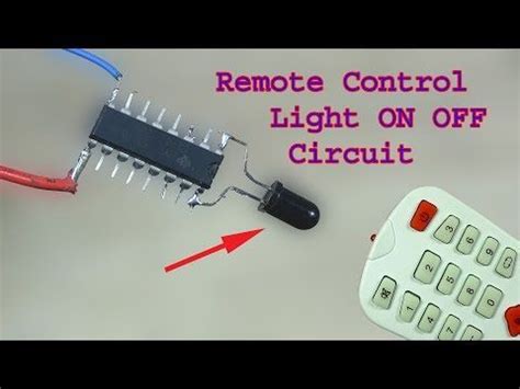 How To Make A Remote Control Light Circuit Simple Remote Switch Remote Control Light Remote