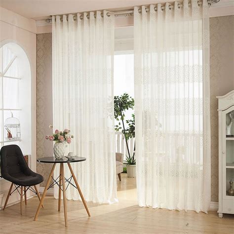 White Sheer Curtains For A Clean And Bright Living Room