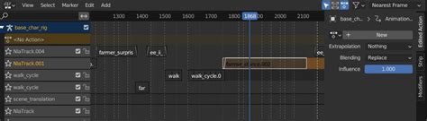 why are my nla editor clips grey and inactive animation and rigging