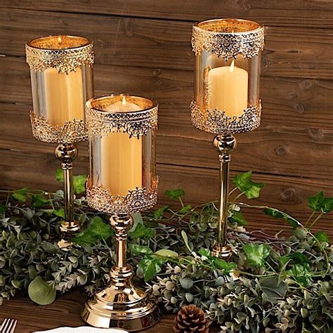 Gold Candle Holders Wedding 60 Photos