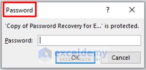 How To Recover Excel File Password Easy Ways ExcelDemy