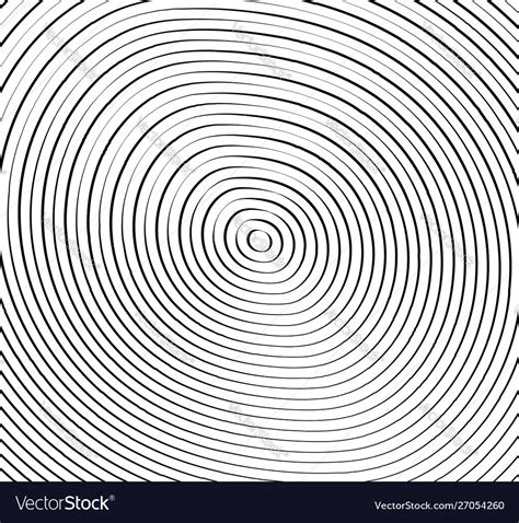 Concentric Circles Radial Radiating Rings Vector Image