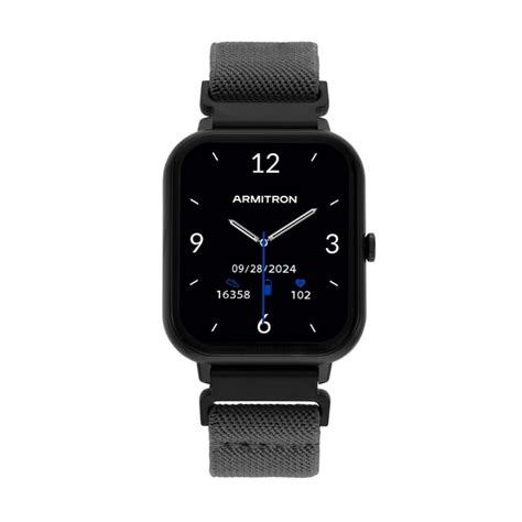 Armitron Eclipse Adult 45mm Wvoice Assistant And Backlight Smart Watch W