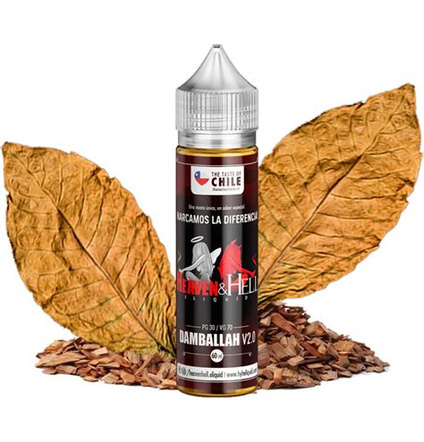 Líquido Heaven Hell Damballah V2 Tabaco Amaderado Chile Vapo