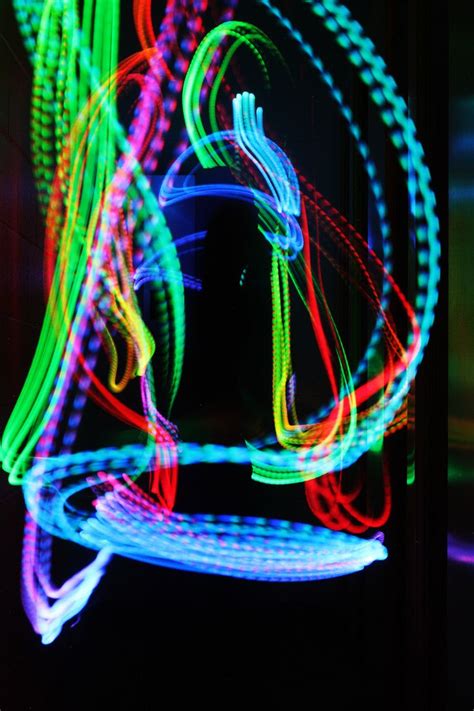 Glow Sticks In The Dark With A Very Slow Shutter Speed Glow Sticks Shutter Speed Photography