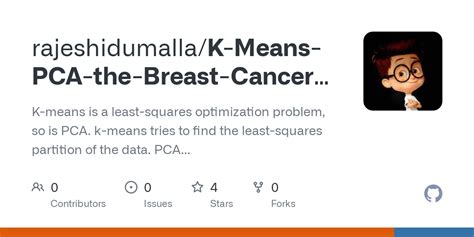 Github Rajeshidumallak Means Pca The Breast Cancer Wisconsin Dataset K Means Is A Least
