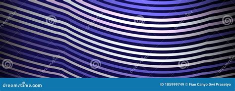 Banner Wave Lines Pattern An Abstract Stripe Background Vector Stock Illustration