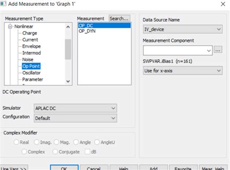 operating point measurements in awr awr design environment system