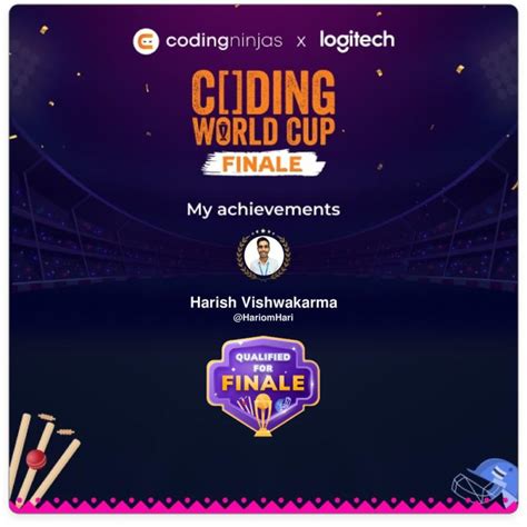 harish carpenter on linkedin coding world cup 2023 finale