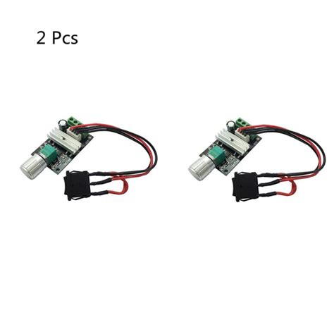 2pcs dc motor speed switch controller 3a 6v 12v 24v control reversible