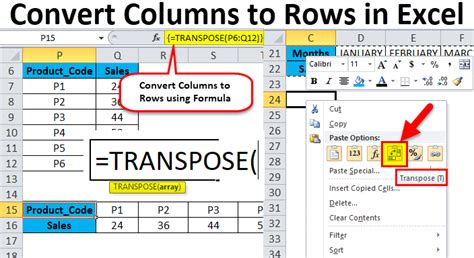 Row And Column In Excel