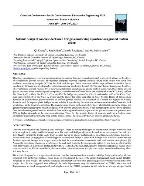 22 Analysis And Design Of Bridge Structures Archives Canadian Association For Earthquake