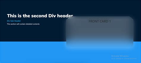 Stacked Cards Overflows Into Bottom Div Microsoft Qanda