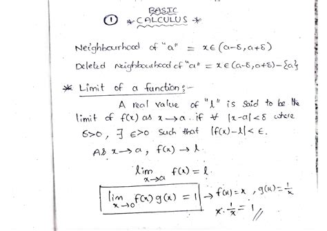 SOLUTION Calculus Notes Studypool