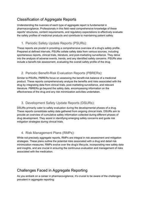 ppt aggregate reporting significance classification and challenges