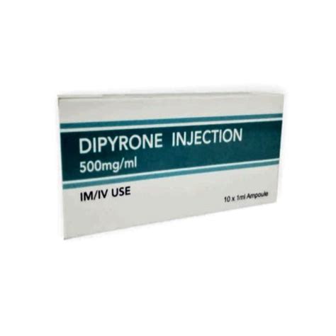 Liquid Dipyrone Injection 10x1 Ml Ampoule At Best Price In Vadodara