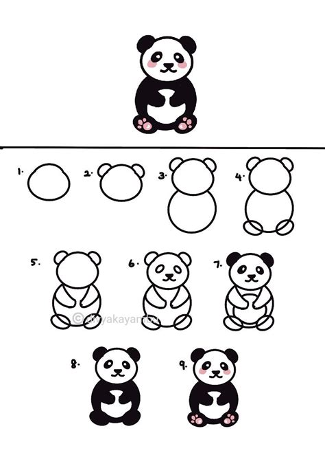 How To Draw A Panda Step By Step Tutorial