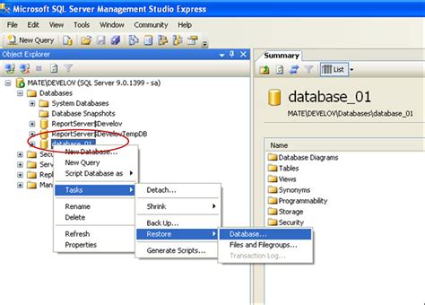 ขนตอนการ Backup Restore New Database ของ SQL Prosoft WINSpeed โปรแกรมบญชสำเรจรป