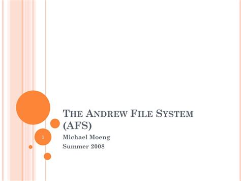 Ppt The Andrew File System Afs Powerpoint Presentation Free