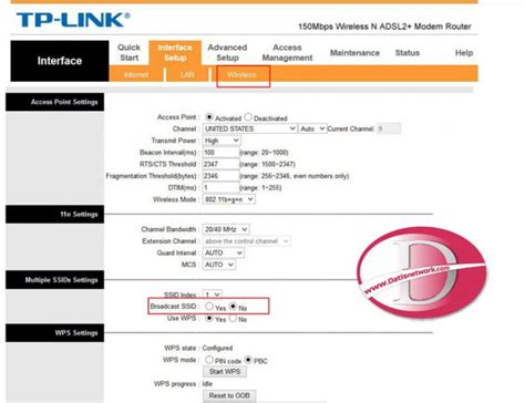 آموزش مخفی کردن وای فای مودم تی پی لینک TP Link مخفی کردن SSID در TP Link