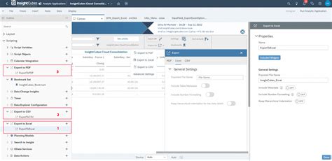export excel csv or pdf with sap analytics designer
