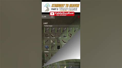 Stairway To Heaven Trap Base Part 2 Cableguyrust Rust Rustpcgame