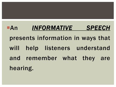 Informative Speech Pptx