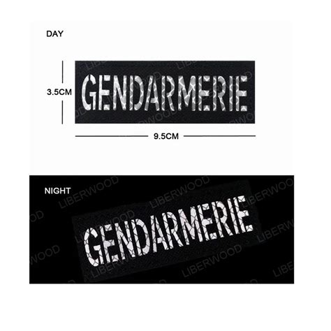 Reflective Tactical Appliques For Iron Industries Vest And Uniforms