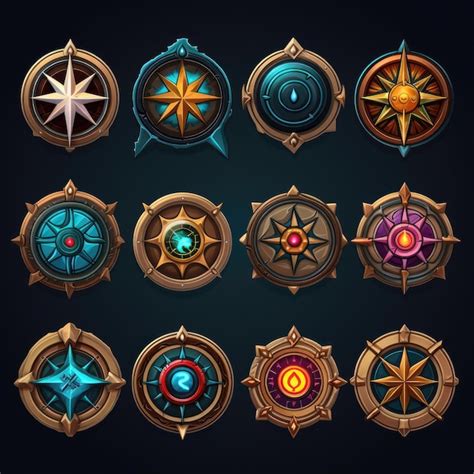 Premium Ai Image Sign Compass Game Ai Generated Navigation Travel Map