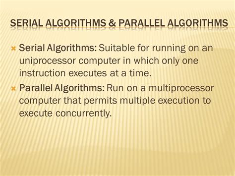 Juan Mendivelso Serial Algorithms Suitable For Running On An Uniprocessor Computer In Which