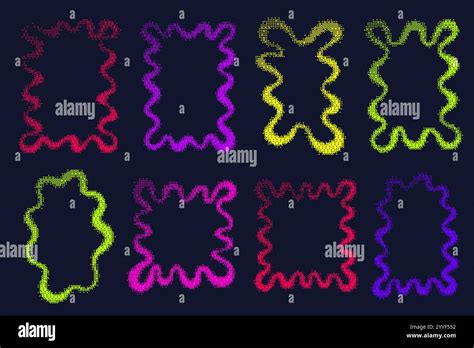 pixel pattern texture wavy frame bitmap dotted retro abstract y2k