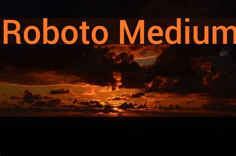 Roboto Medium Font