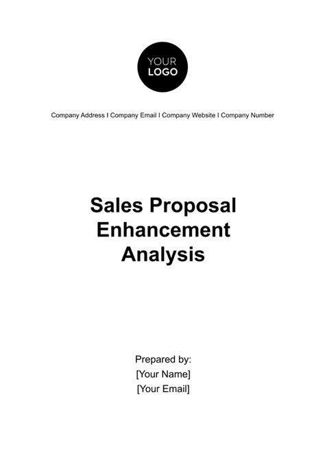 Free Sales Proposal Enhancement Analysis Template To Edit Online