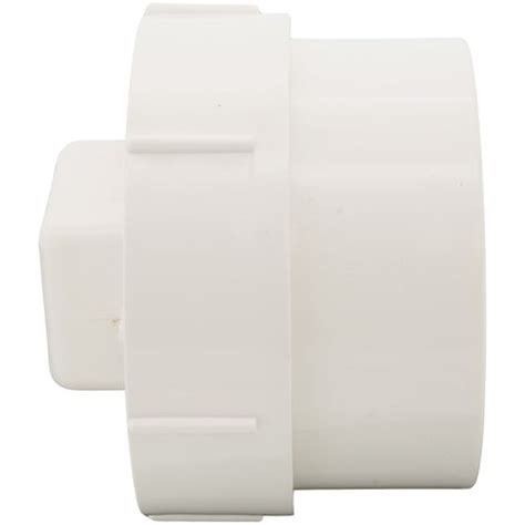Pvaco400 Nsf Bluefin Pvaco400 Nsf 4 Pvc Dwv Fitting Cleanout Adapter W Plug Nsf