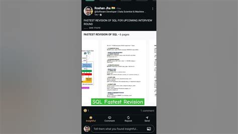Sql Fastest Revision Dataanalaytics Education Codinginterview