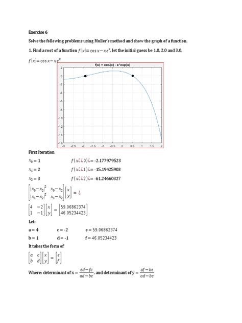 Mullers Method Exercise 6 Pdf Numerical Analysis Computer Mullers Method Exercise 6 Pdf Numerical Analysis Computer