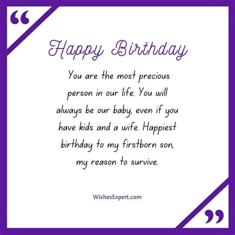 20 Best Happy Birthday To My Firstborn Son Wishes