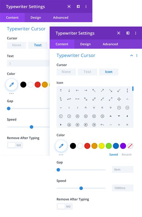 Typewriter Cursor Content Tab Typewriter Docs Divi Modules