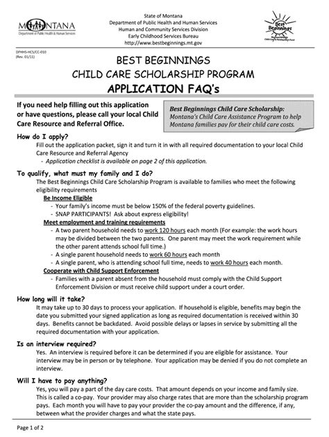 Application Faqs Department Of Public Health And Human Services Dphhs Mt Form Fill Out And Sign