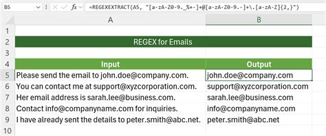 Excel 用户常用的正则表达式 Excel 路线图