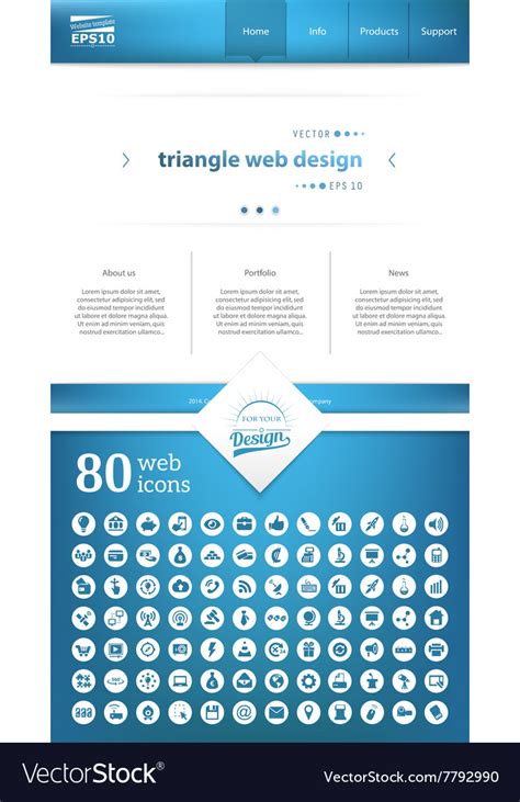 Web Interface Royalty Free Vector Image VectorStock