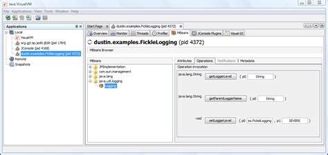 Dynamic Java Log Levels With JMX LoggingMXBean JConsole VisualVM And