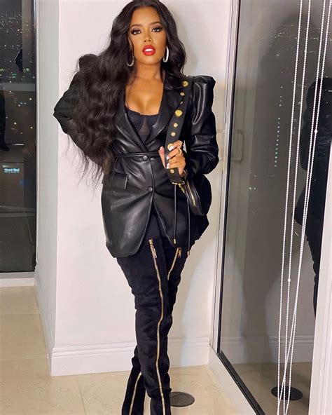 Angela Simmons Looked Bomb In All Black And Sybgco Thigh High Zip Front